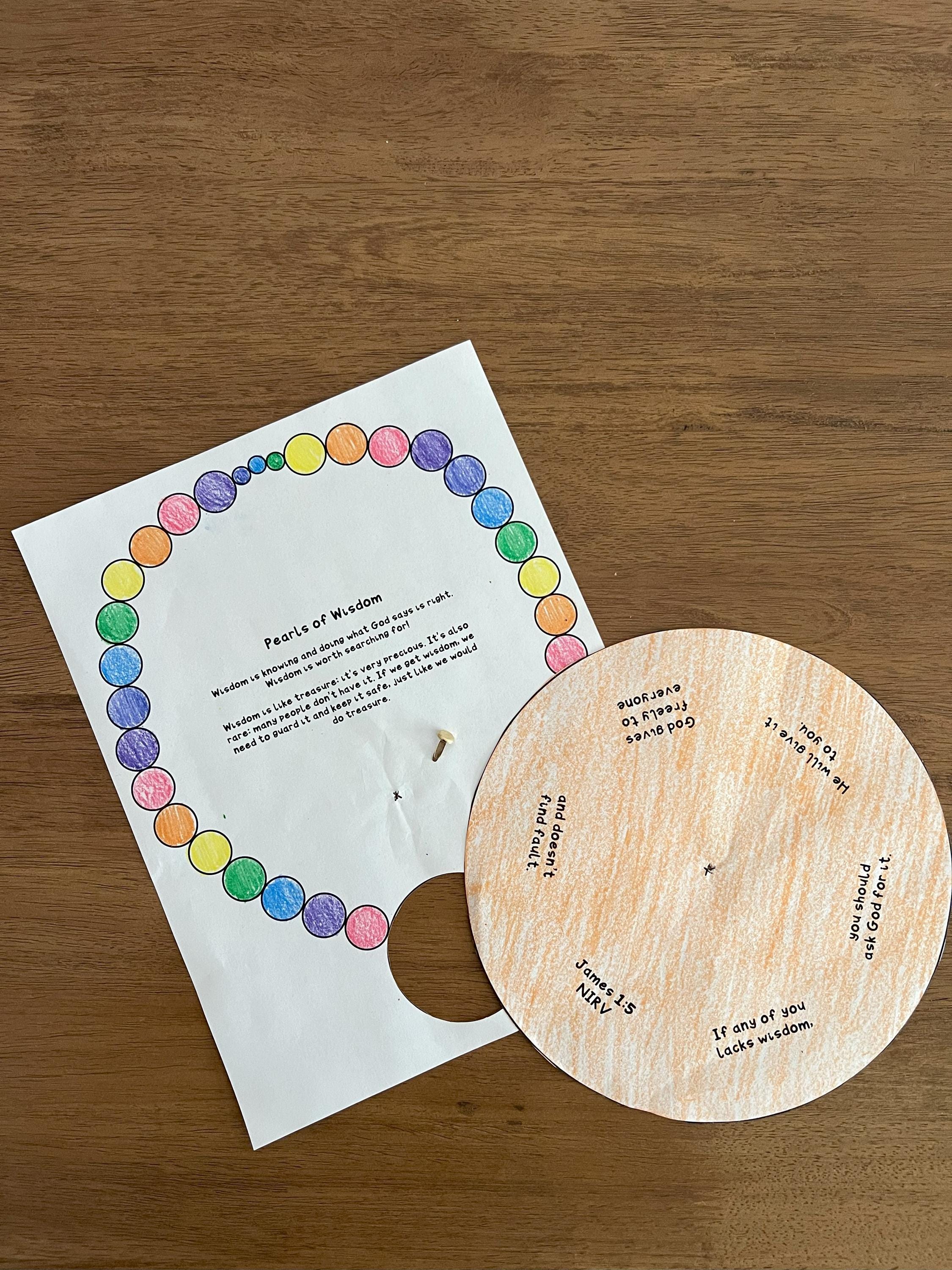 Pearls of Wisdom Craft | Fun Activity for James 1:5 | Interactive Way ...