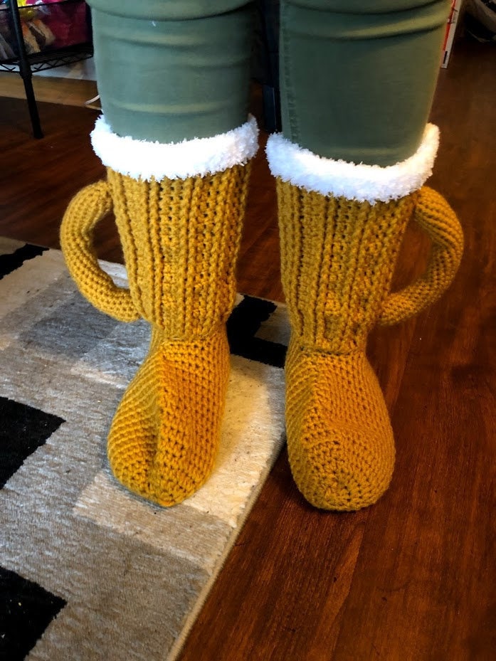 Beer Stein Slippers - Etsy