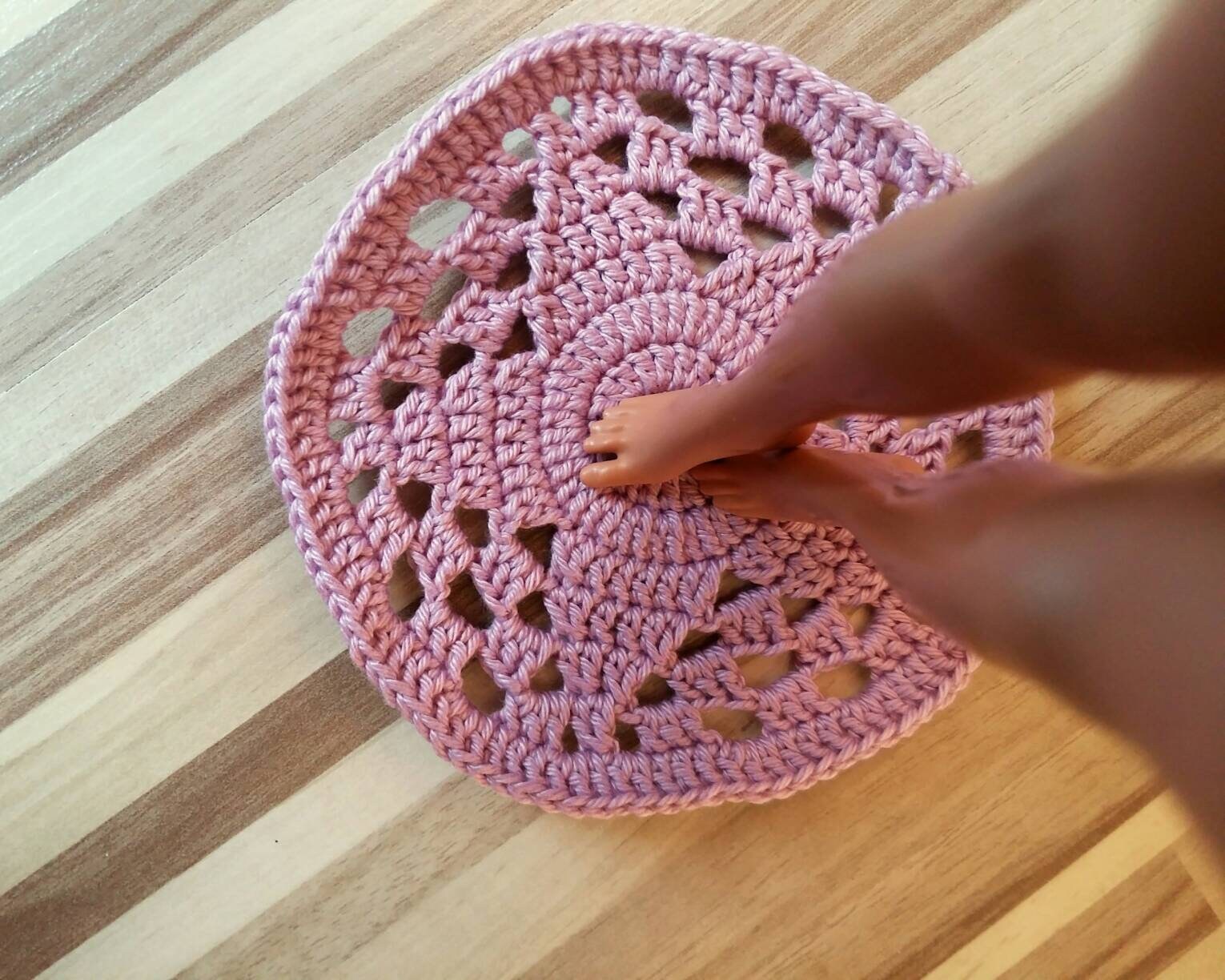 Bohemian Crochet Star Rug for Dolls Dollhouse 1:6 or 1/12 - Etsy