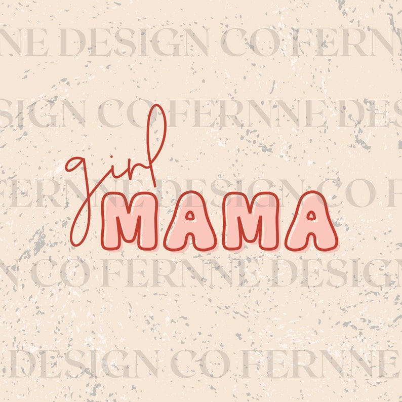 Cute Girl Mama PNG, Retro Mom PNG, Retro Mama Shirt, Cute Mama PNG ...
