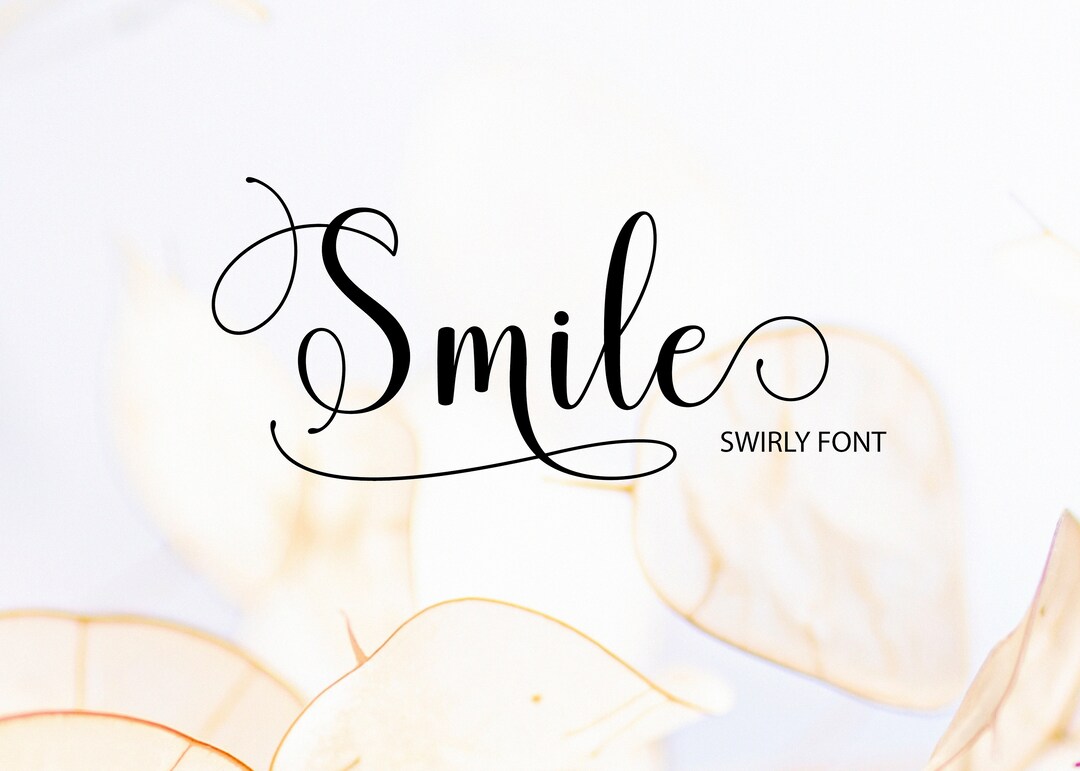 Calligraphy Fonts With Tails Elegant Font With Tails Cursive - Etsy