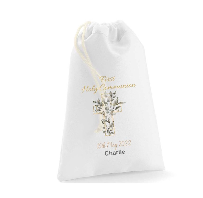 Personalised First Holy Communion Rosary Bag | Boys Girls Communion ...