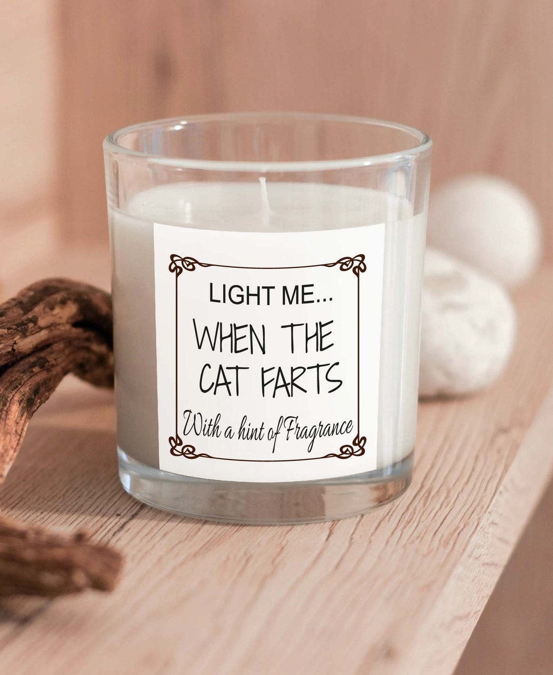 Light Me When the Cat Farts, Funny Candle for Cat Owner, Funny Present ...