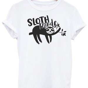 Sloth Mode T-shirt,animal Tshirt,mindful,peace,yoga,sloth Top - Etsy