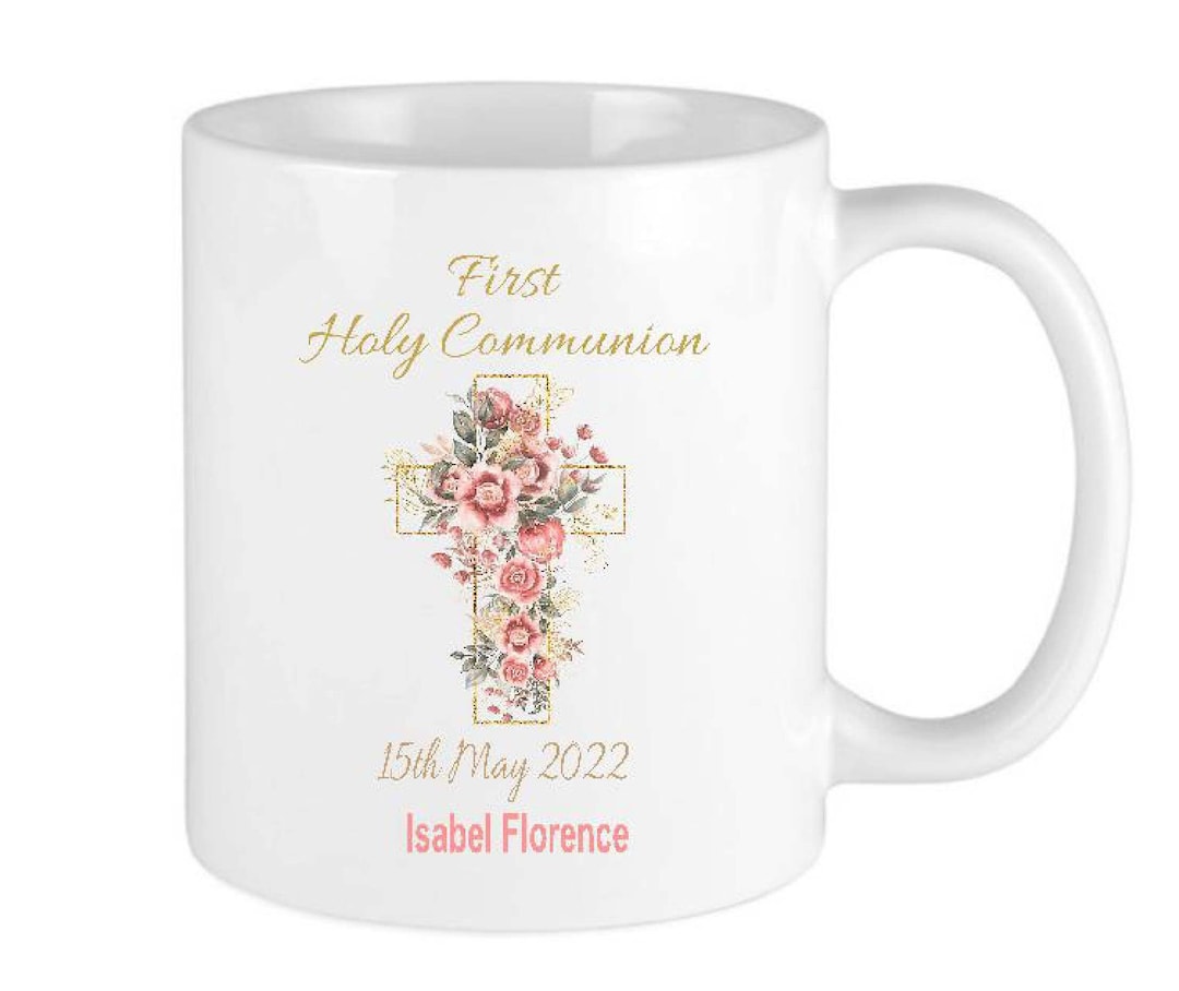 Personalised First Holy Communion Ceramic Mug, Communion Keepsake, Gift ...