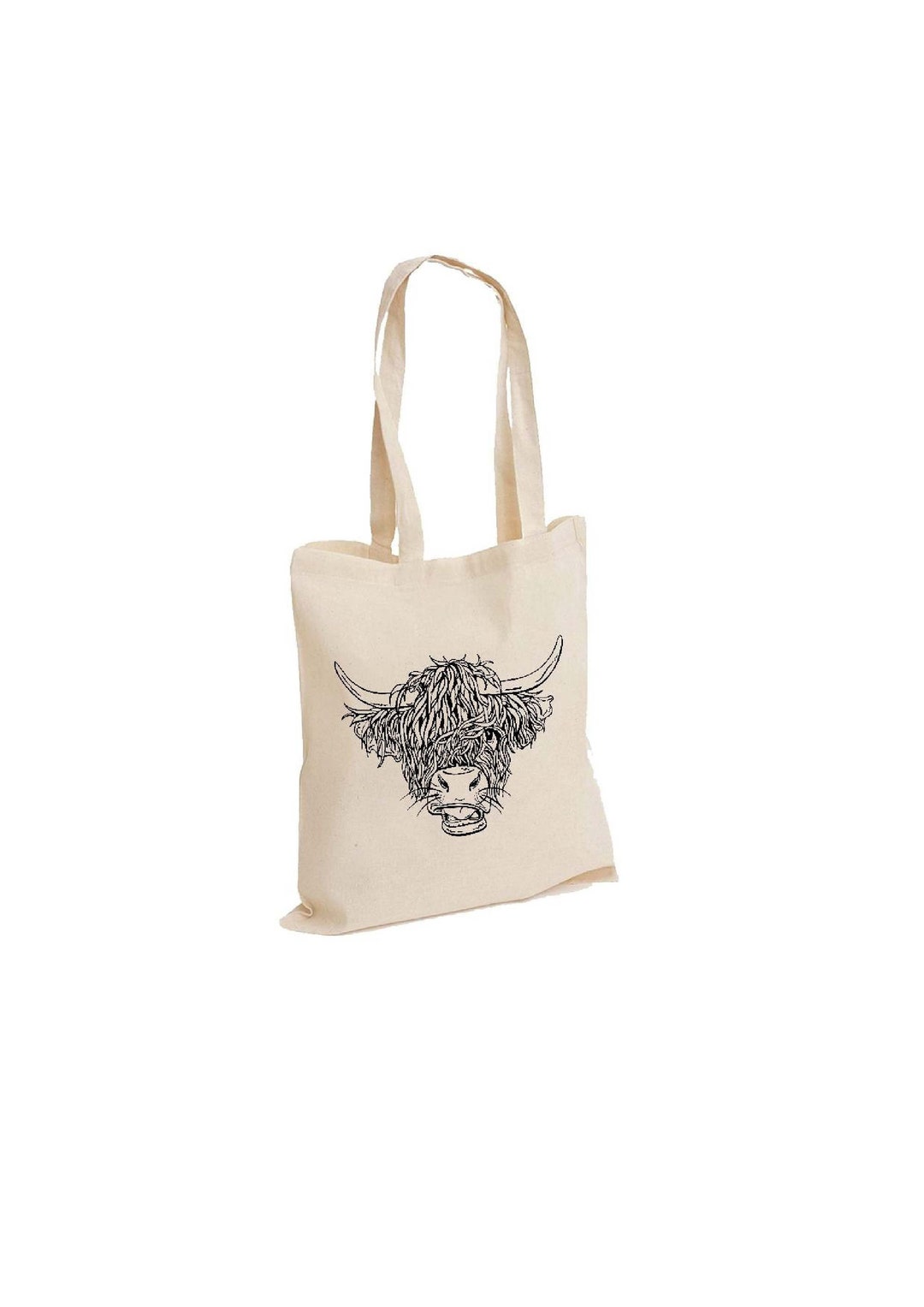 Highland Longhorn Cow Tote Bag, Highland Cow Bag,country Bag, Farm Life ...