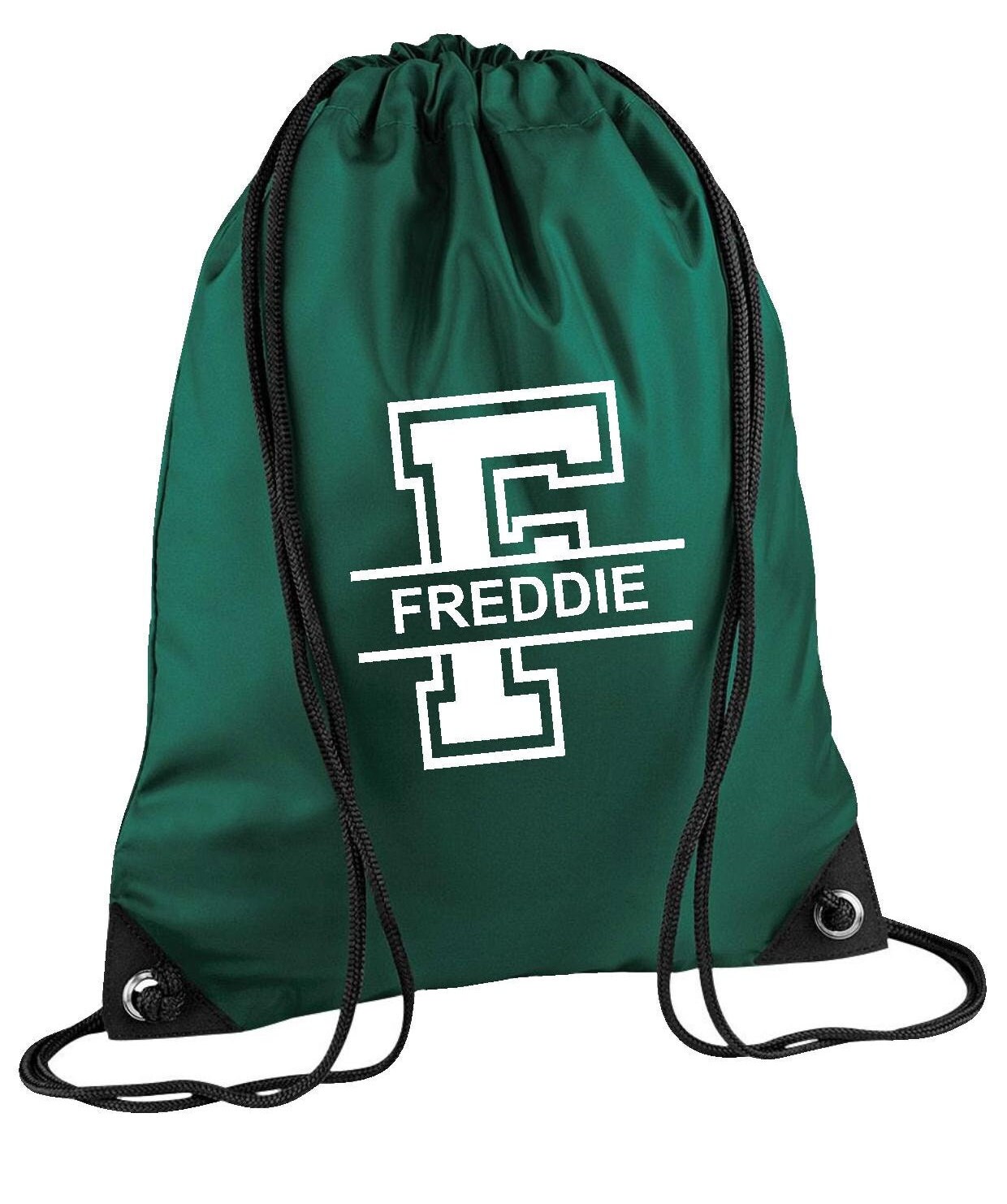 Personalised Name and Split Letter Drawstring Bag School Bag - Etsy UK