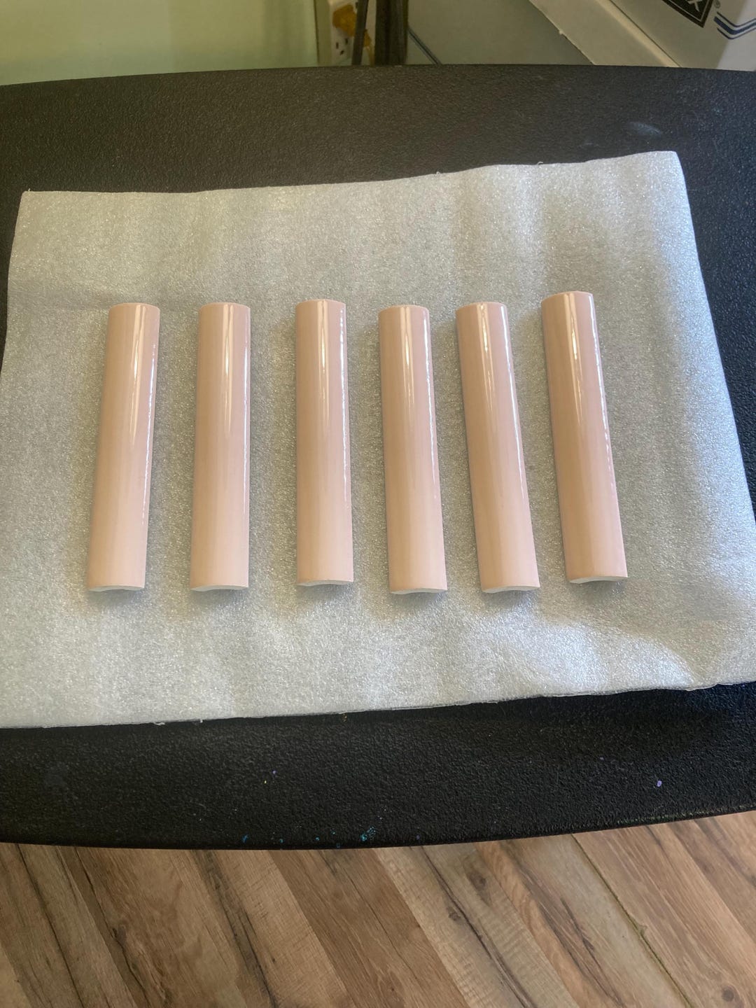 25 Count Mid-century Camtile 6.25 Ceramic Quarter Rounds Tiles, Pink - Etsy