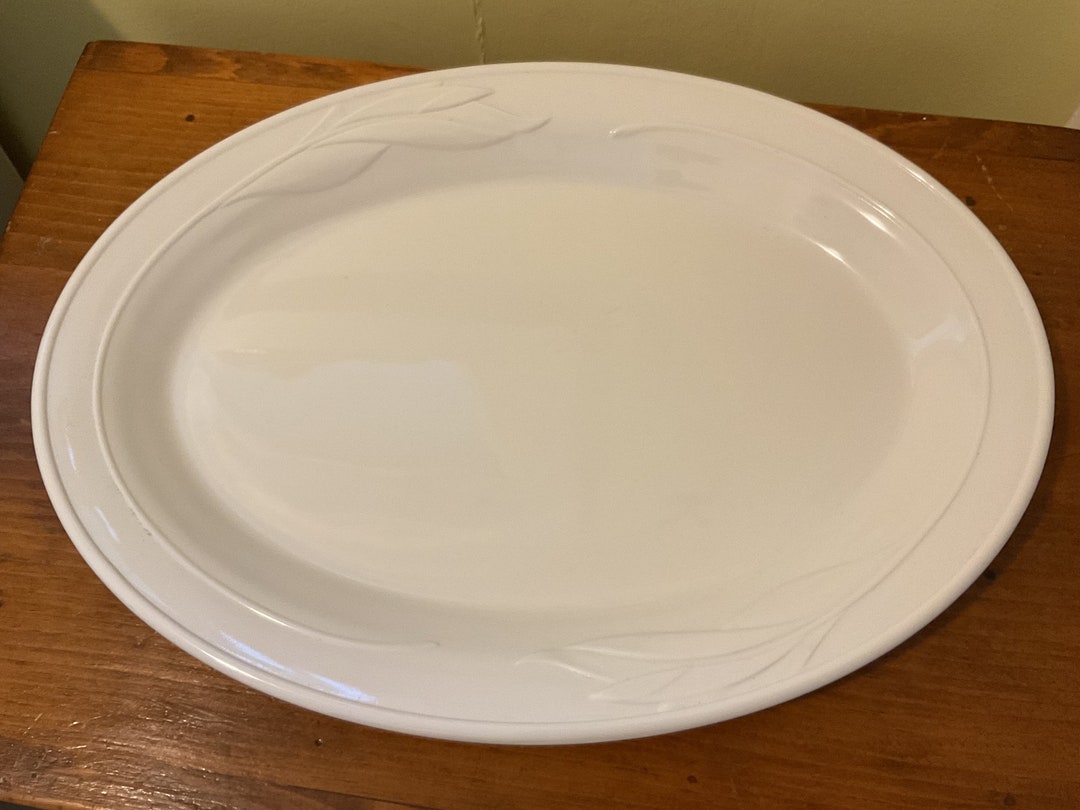 Corning Oval Serving Platter H14 Leaf Pattern - Etsy