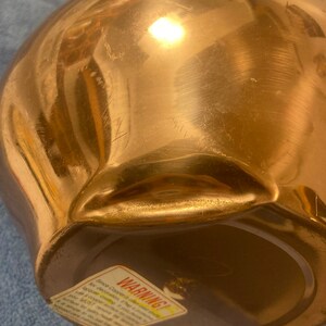 Copper Kettle With Delft Blue Ceramic Handles & BIG DENT - Etsy