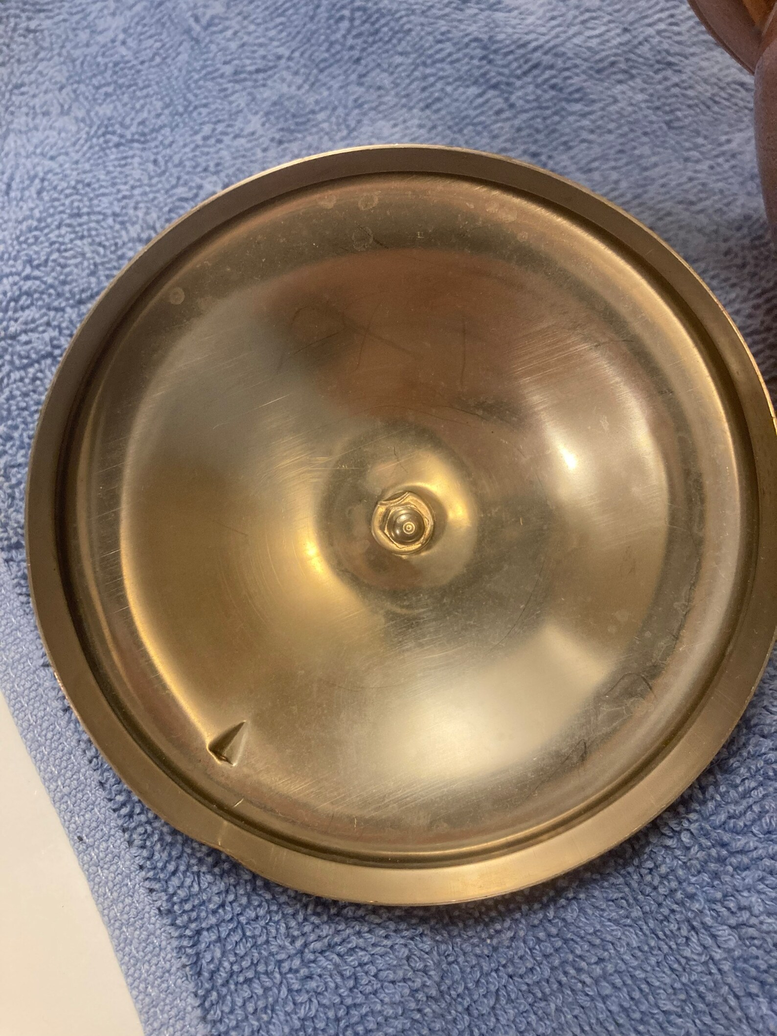 Copper Kettle With Delft Blue Ceramic Handles & BIG DENT - Etsy