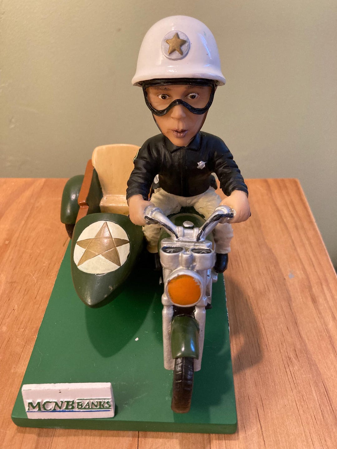 RARE Mayberry Deputy Barney Fife on Motorcycle With Sidecar Bobblehead ...