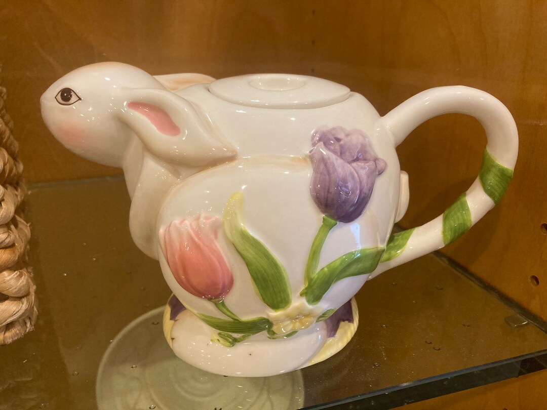 Bella Casa Ganz Easter Rabbit Teapot - Etsy