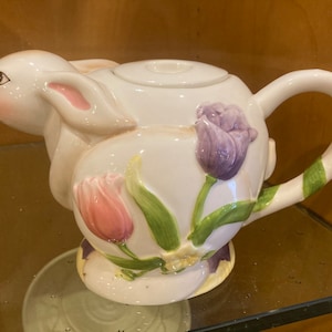 Bella Casa Ganz Easter Rabbit Teapot - Etsy