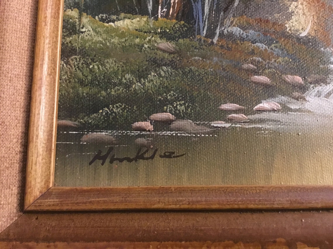 Landscape Original Signed Oil Painting by Hinkle - Etsy