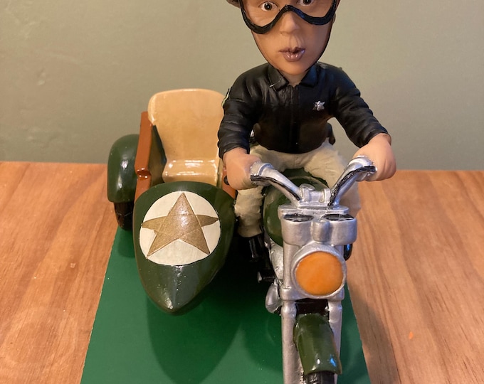RARE Mayberry Deputy Barney Fife on Motorcycle With Sidecar Bobblehead ...