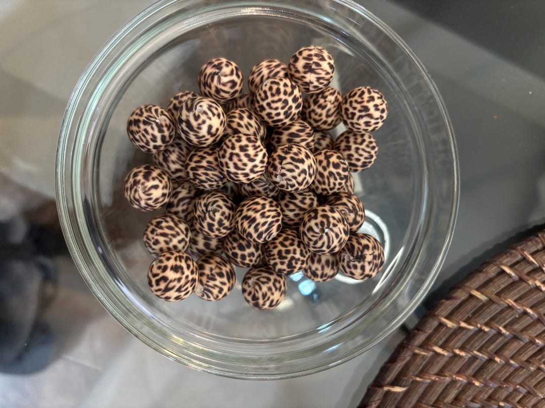 Cheetah Silicone Beads - Etsy