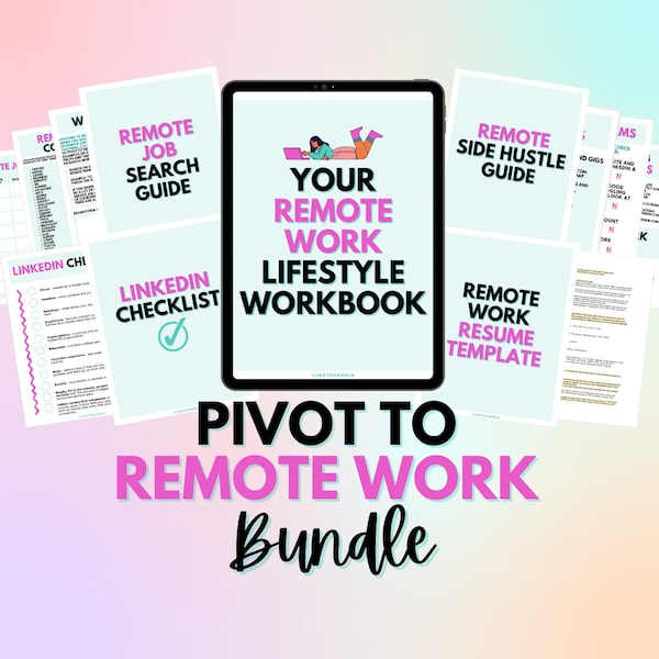 Remote Work Resume Template - Etsy