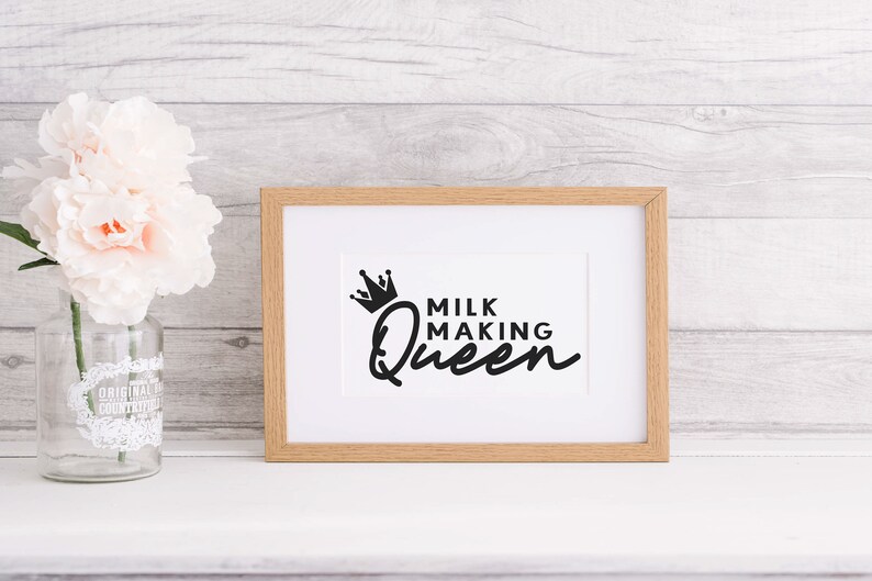Milk Making Queen SVG Breastfeeding SVG Motherhood Svg - Etsy