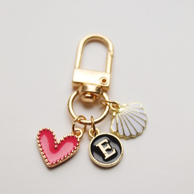 Brass Heart Bag Charm - Etsy