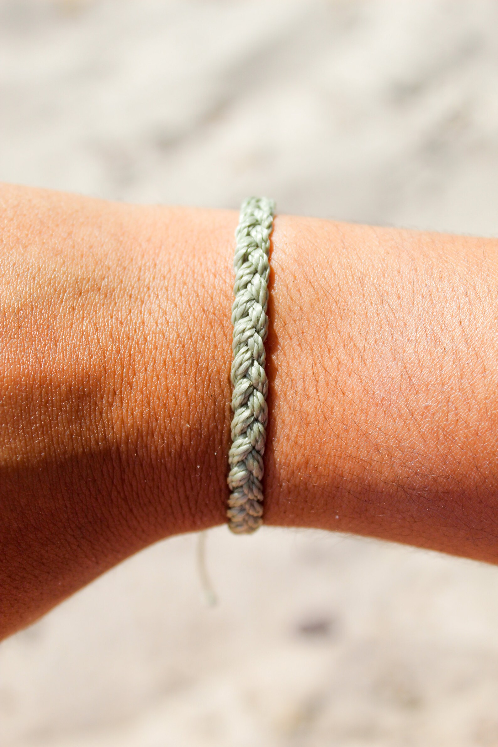 Thick Braided Bracelet or Anklet | Etsy