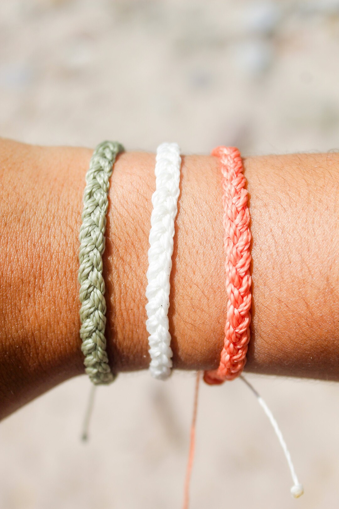 Thick Braided Bracelet or Anklet - Etsy Canada