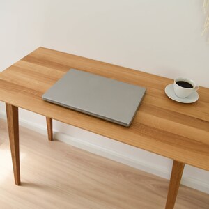 Solid Oak Desk/ Office Desk/ Wooden Desk / Study Desk / Mid Century ...