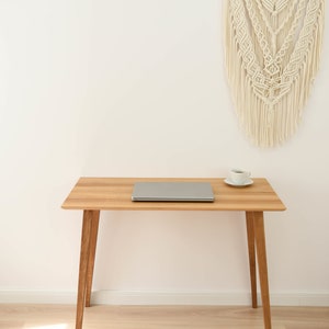 Solid Oak Desk/ Office Desk/ Wooden Desk / Study Desk / Mid Century ...