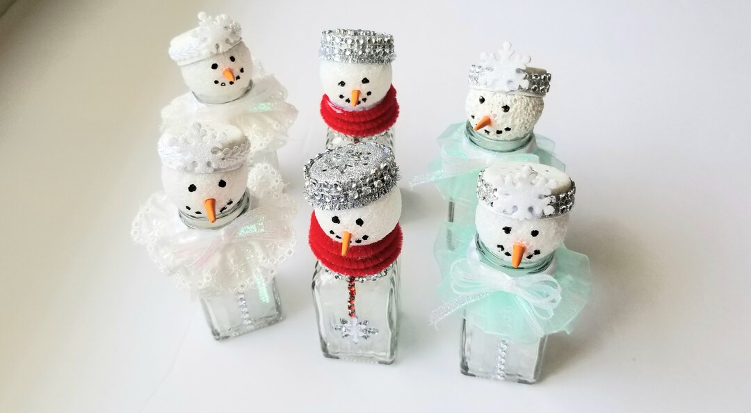Shabby Chic Snow Ladies and Men - Etsy