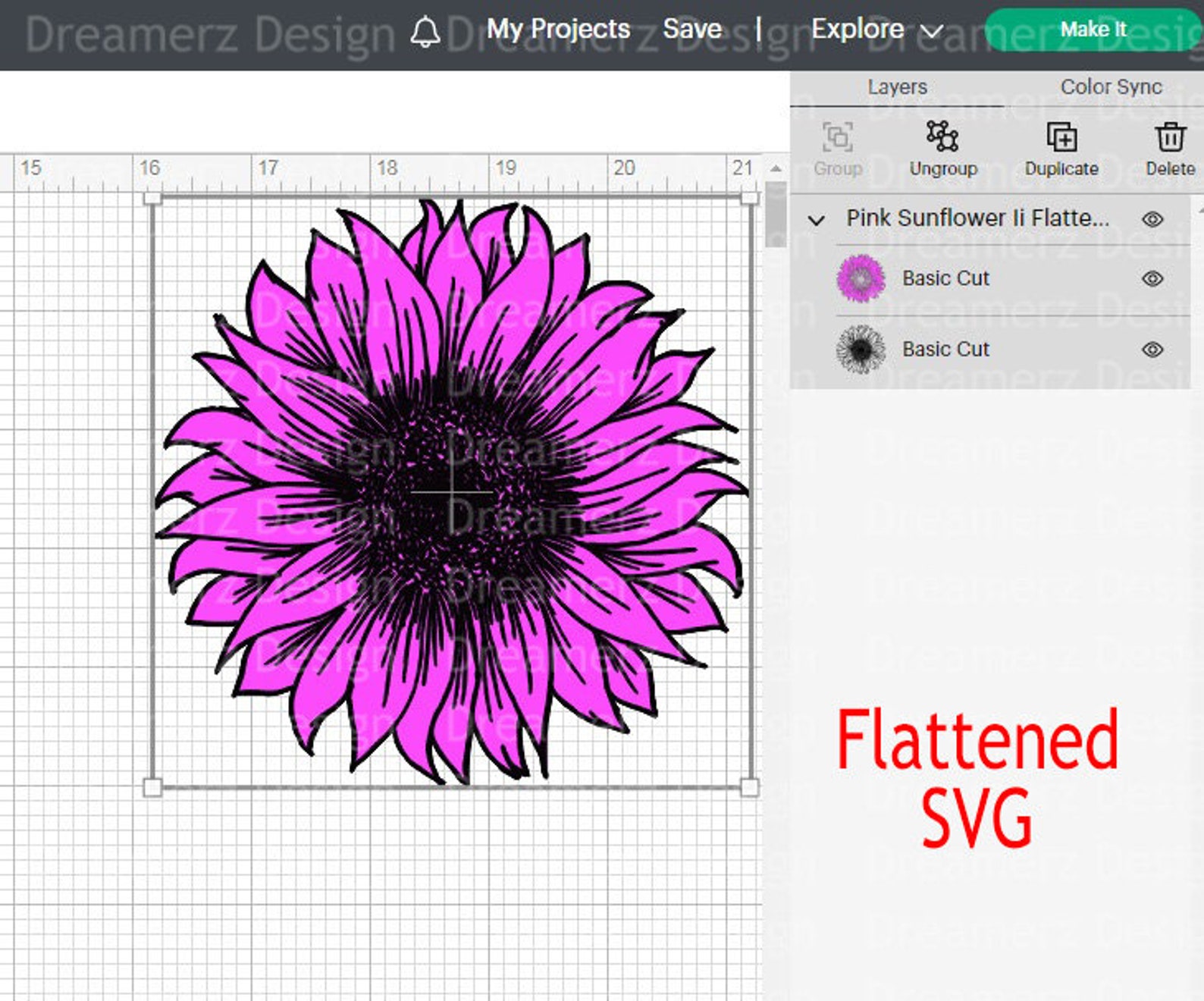 Pink Sunflower SVG PNG: Floral Sublimation Designs (digital Download ...