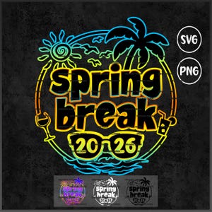 Spring Break 2026 Png - Etsy