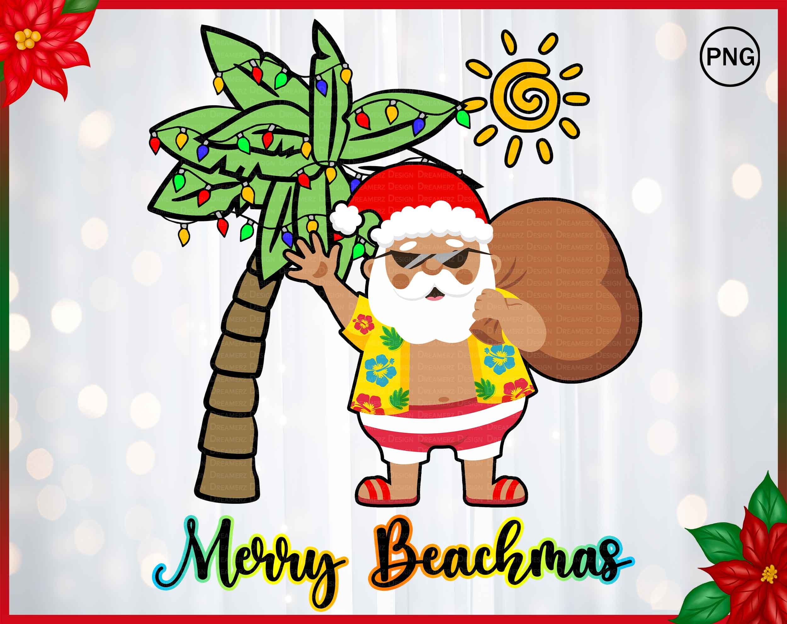 Hawaiian Santa Claus Clipart