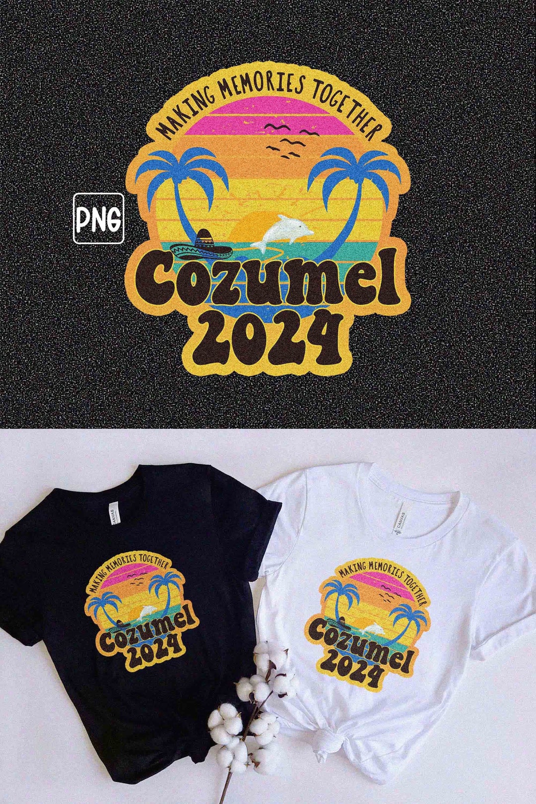 Cozumel Sticker Png Mexico 2024 Shirt Retro Png, Mexican Vacation Gift ...