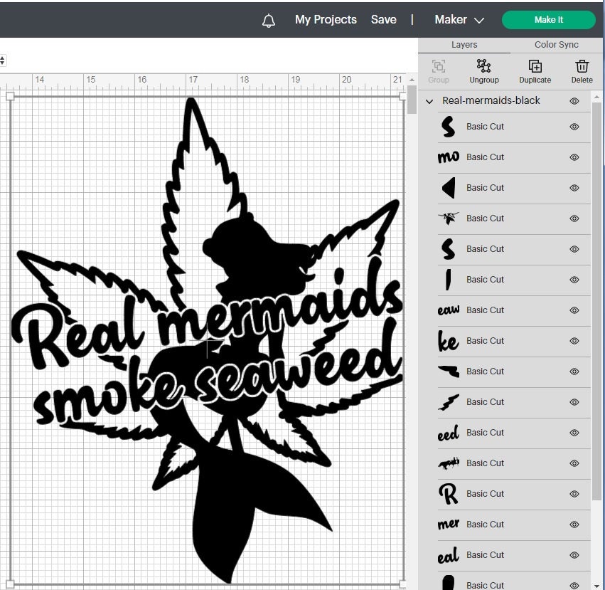 Real Mermaids Smoke Seaweed SVG, Stoner PNG (digital Download) - Etsy