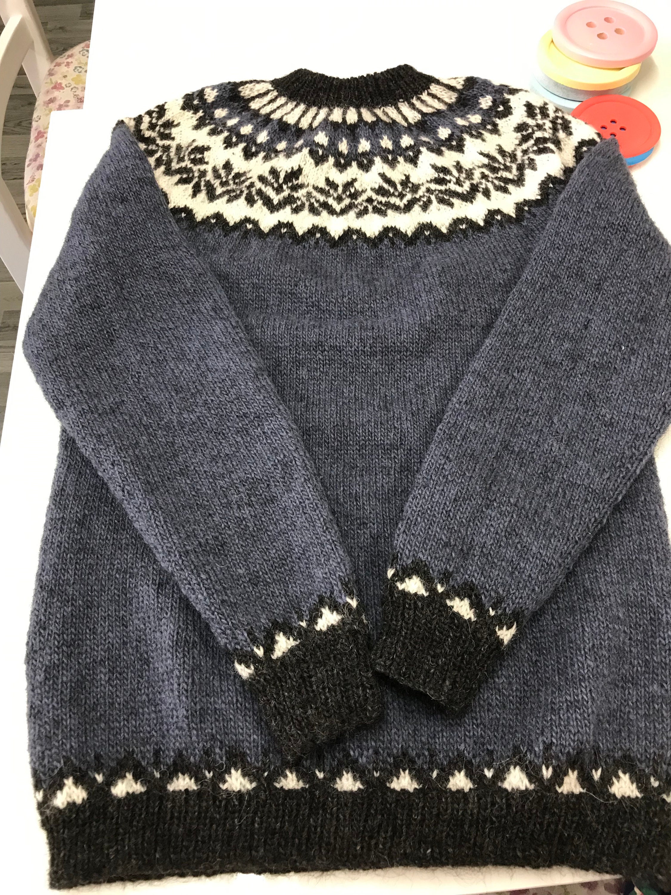 Family Icelandic Sweater Pattern - Etsy