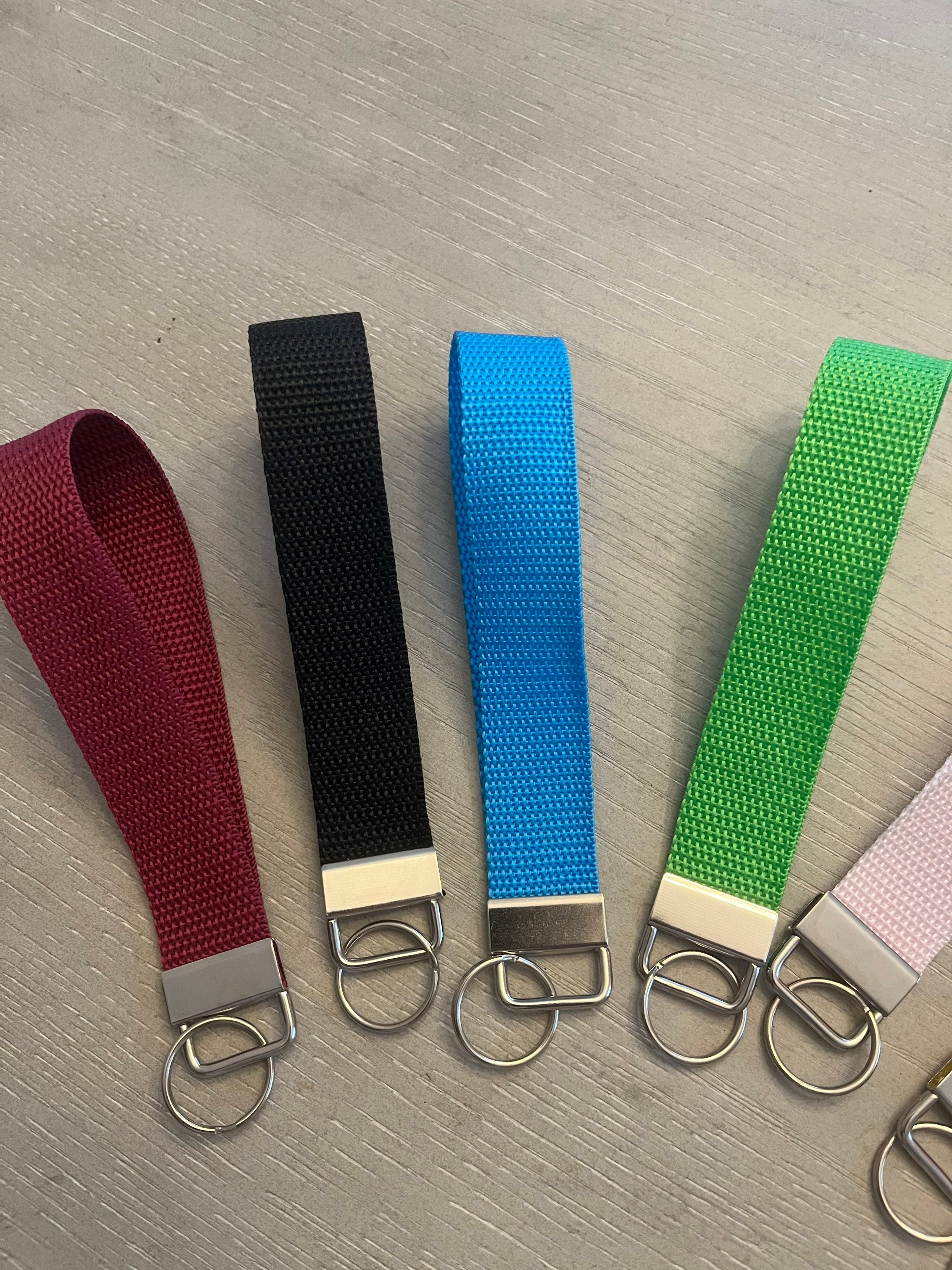 Nylon Wristlet Keyfob Available in Various Colors Durable - Etsy