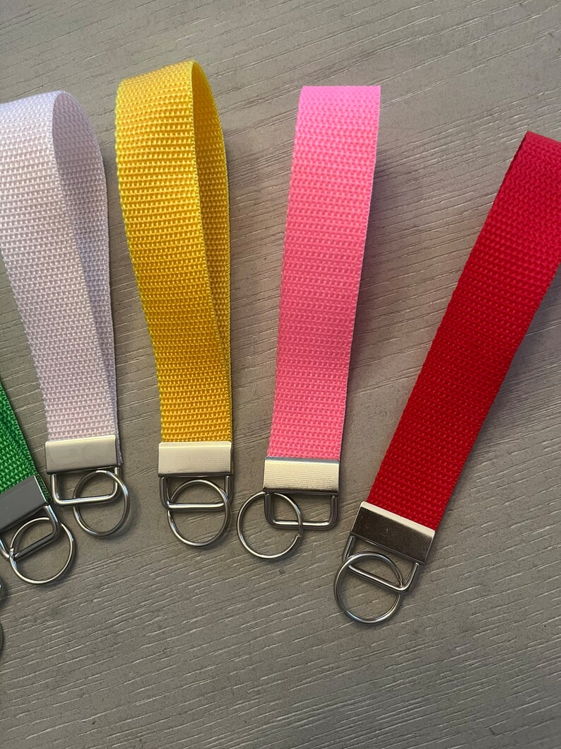 Nylon Wristlet Keyfob Available in Various Colors Durable - Etsy