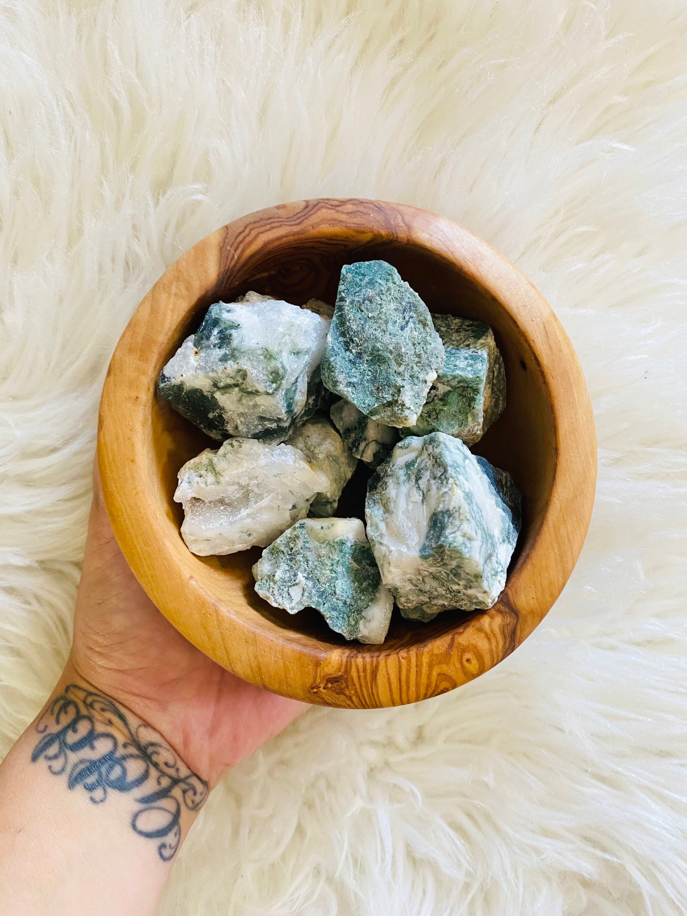 Raw Rough Tree Agate Natural Unpolished India Tree Agate | Etsy