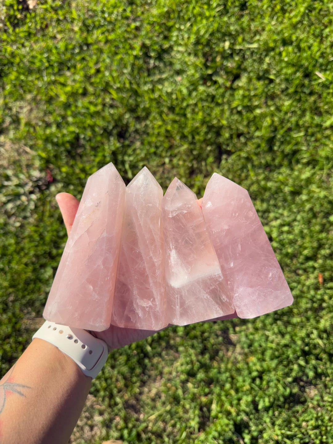 Brazilian Rose Quartz Towers Obelisks - Etsy