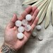 Mini Milky Quartz Spheres, Small Clear Quartz Spheres, Tumbles Tumbled ...