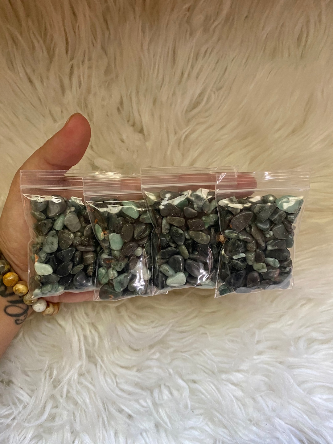 Emerald Chips, Natural Gemstone Emerald Tumbled Chips - Etsy