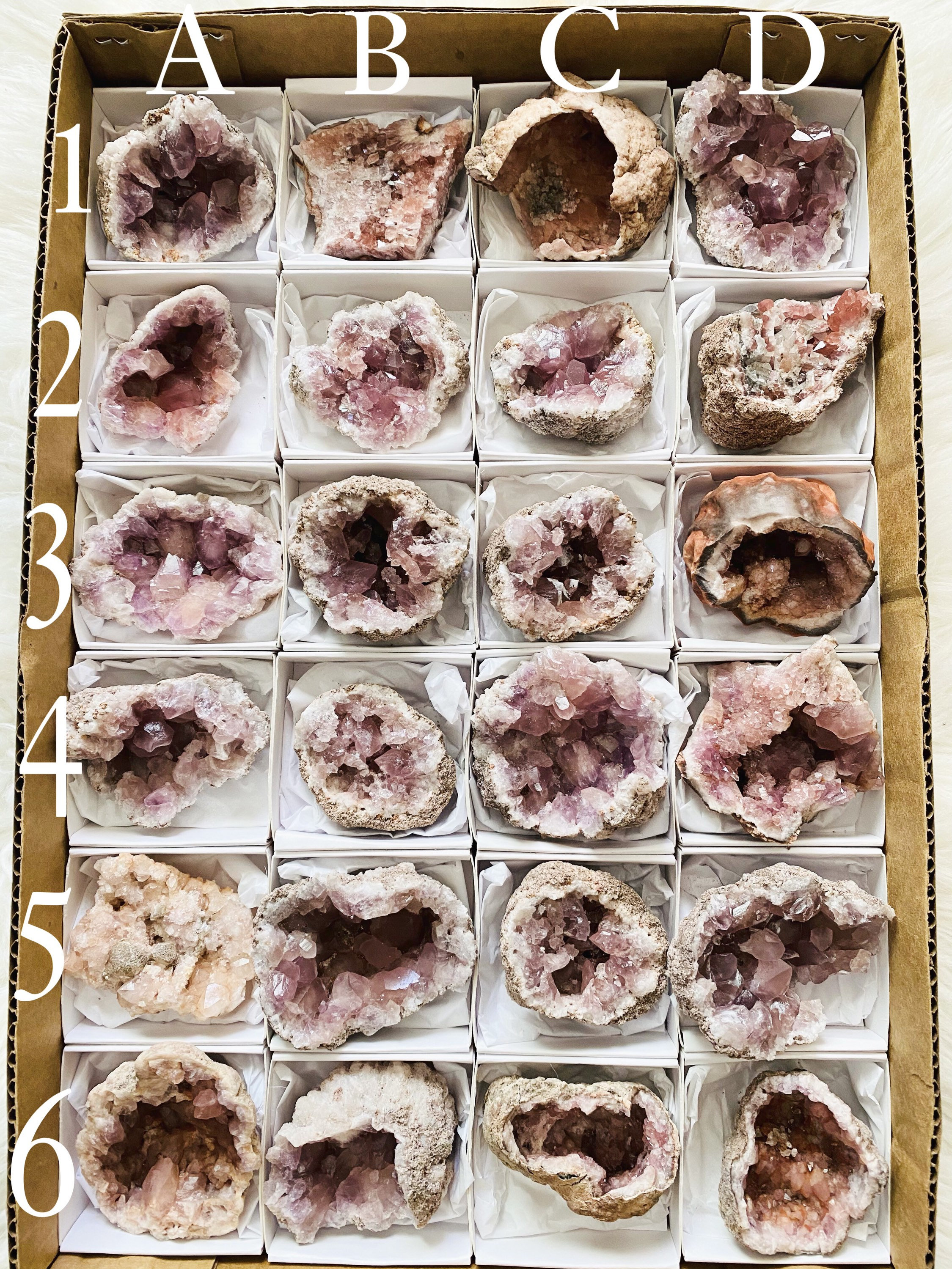 RARE LARGE Lavender Pink Amethyst Geodes Pink Amethyst Open | Etsy