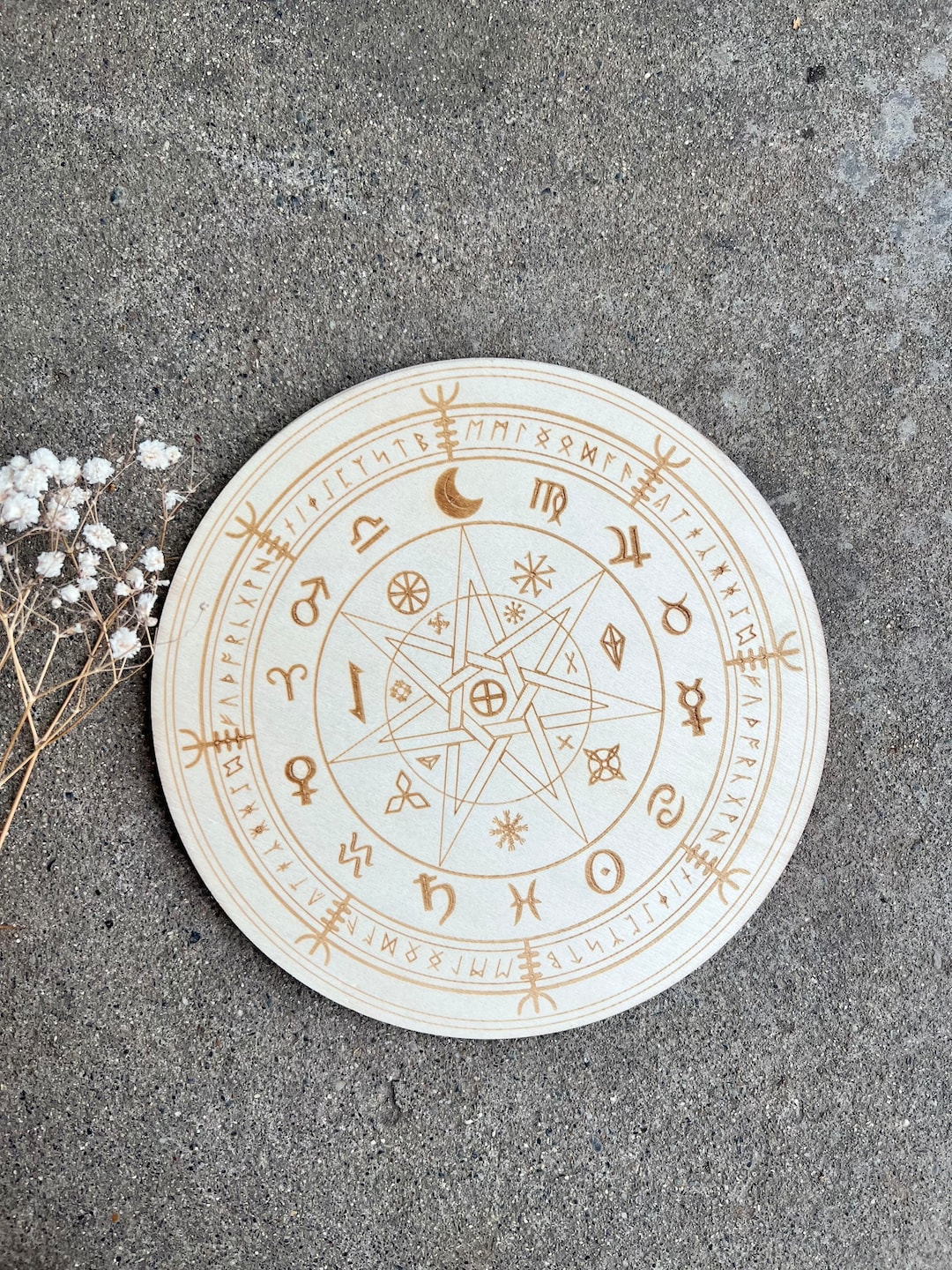 LARGE Wooden Crystal Grids, Etched Wood Crystal Grid Boards - Etsy