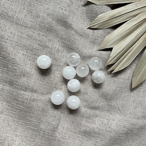 Mini Milky Quartz Spheres, Small Clear Quartz Spheres, Tumbles Tumbled ...