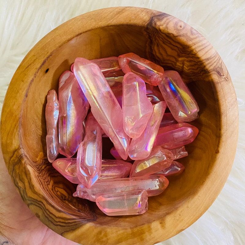Pink Aura Quartz - Etsy