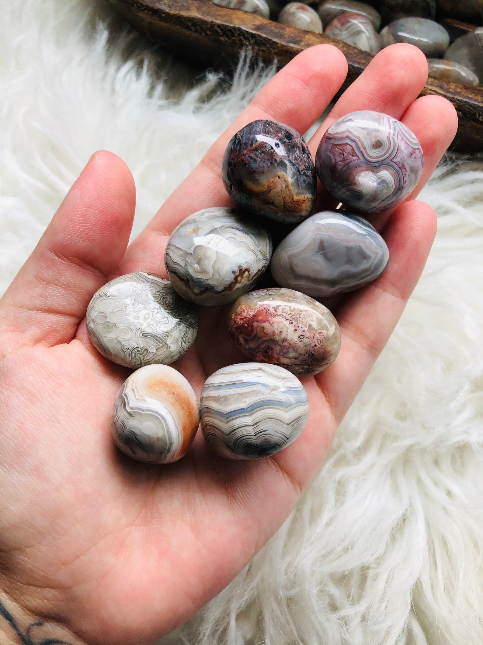 Crazy Lace Agate Tumbles Mexican Crazy Lace Tumbles - Etsy UK