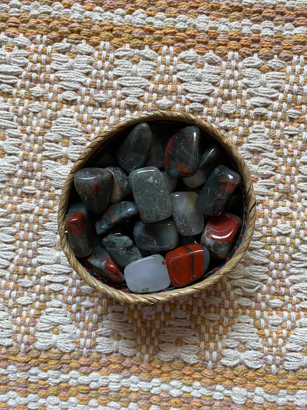 Bloodstone Tumbles, Natural Polished Bloodstone Tumbled Stones Crystals Rocks - Etsy
