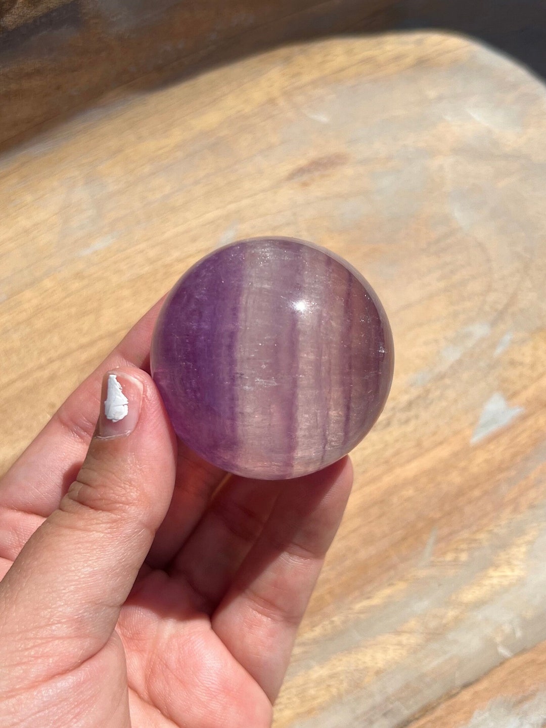 Bright Magenta Pink and Purple Chinese Fluorite Sphere, Stunning ...