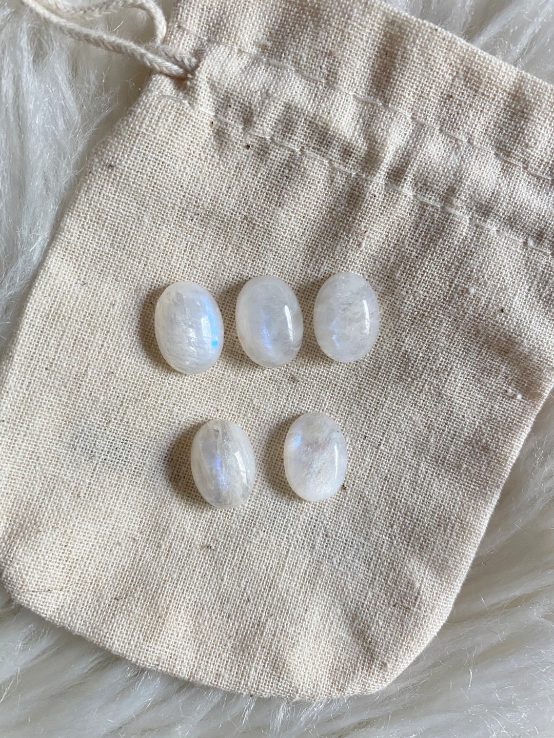 YOU PICK ONE Moonstone Cabs, Blue Flash White Moonstone Cabochons ...