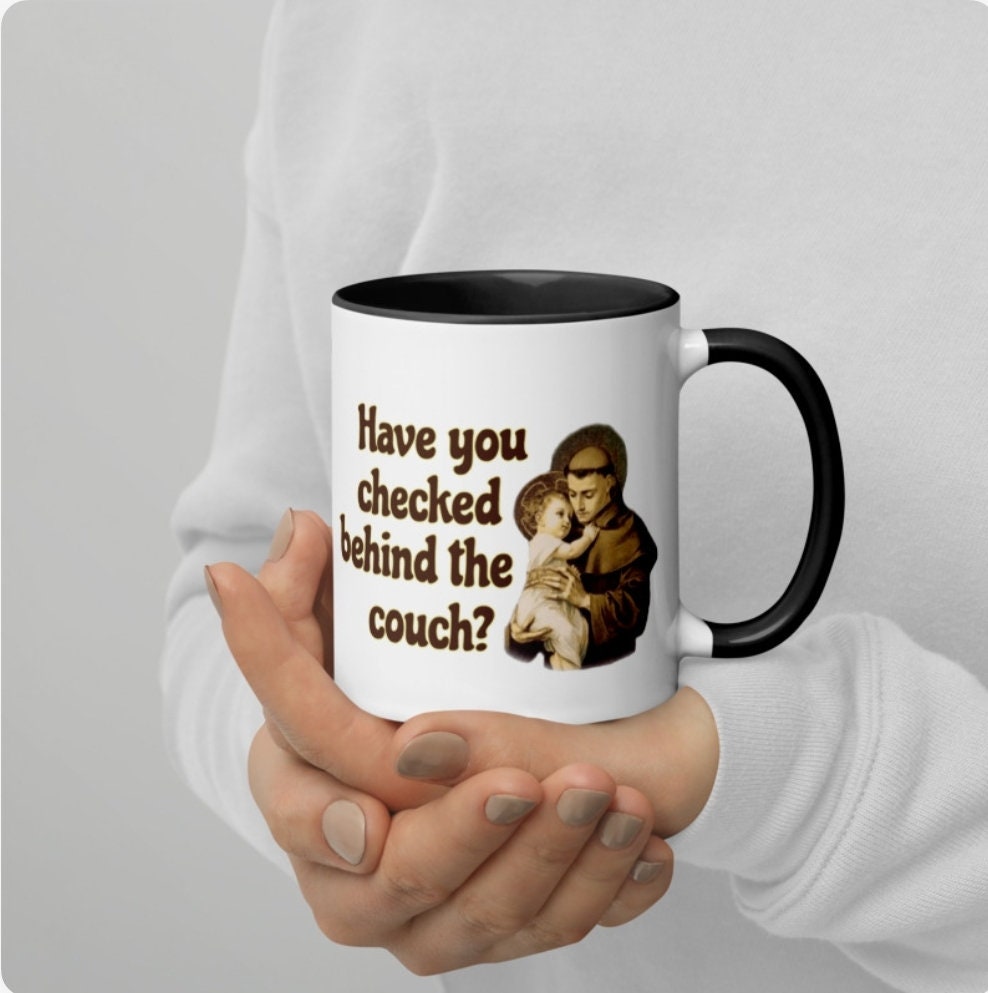 St. Anthony Mug With Color Inside - Patron Saint of Lost Things ...